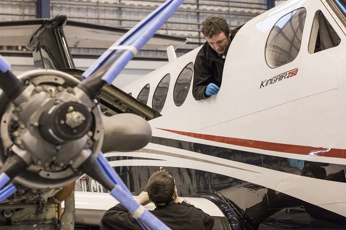 King Air aircraft maintenance services and turbo prop maintenance