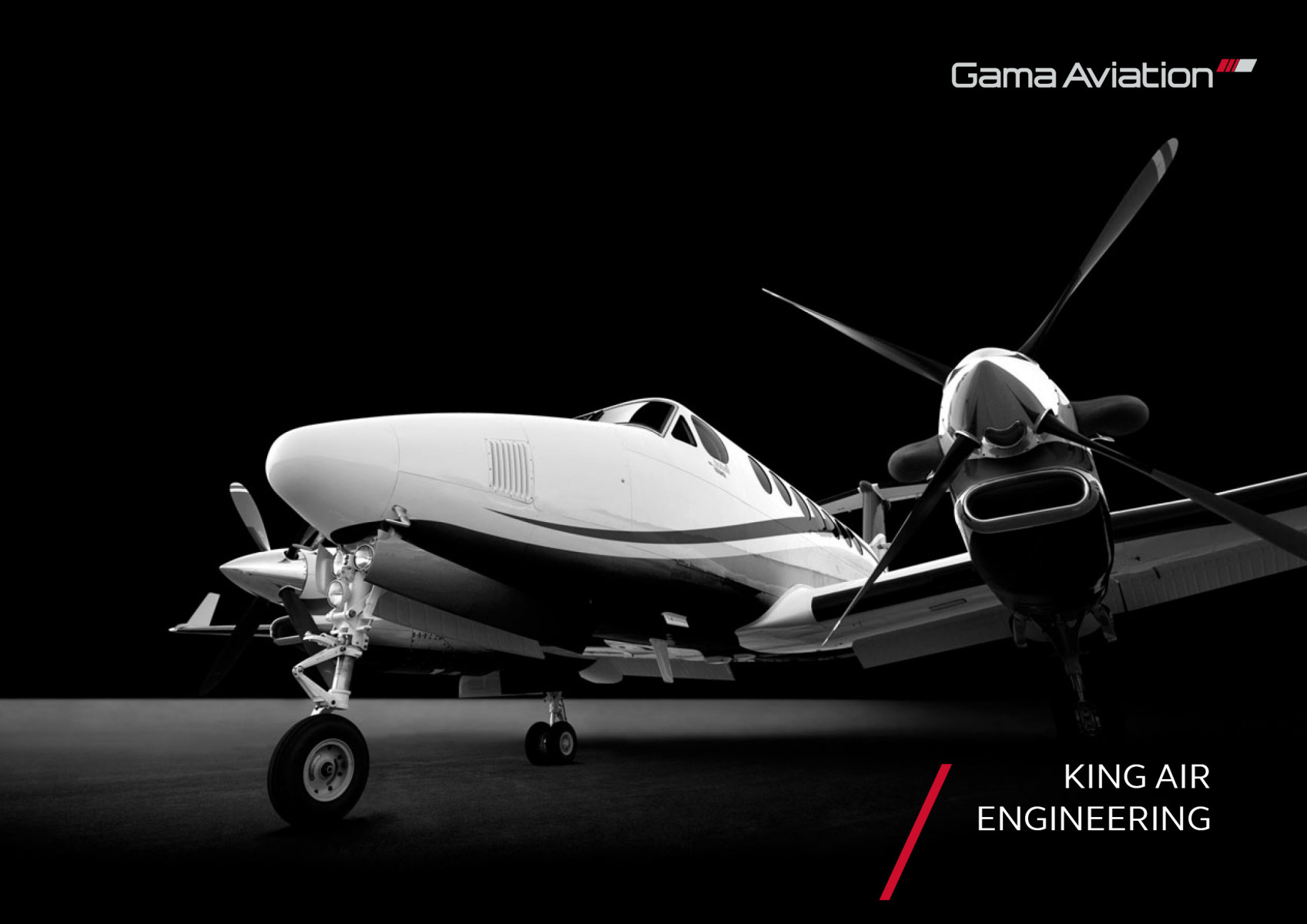 Gama Aviation King Air maintenance capabilities at Bournemouth Airport